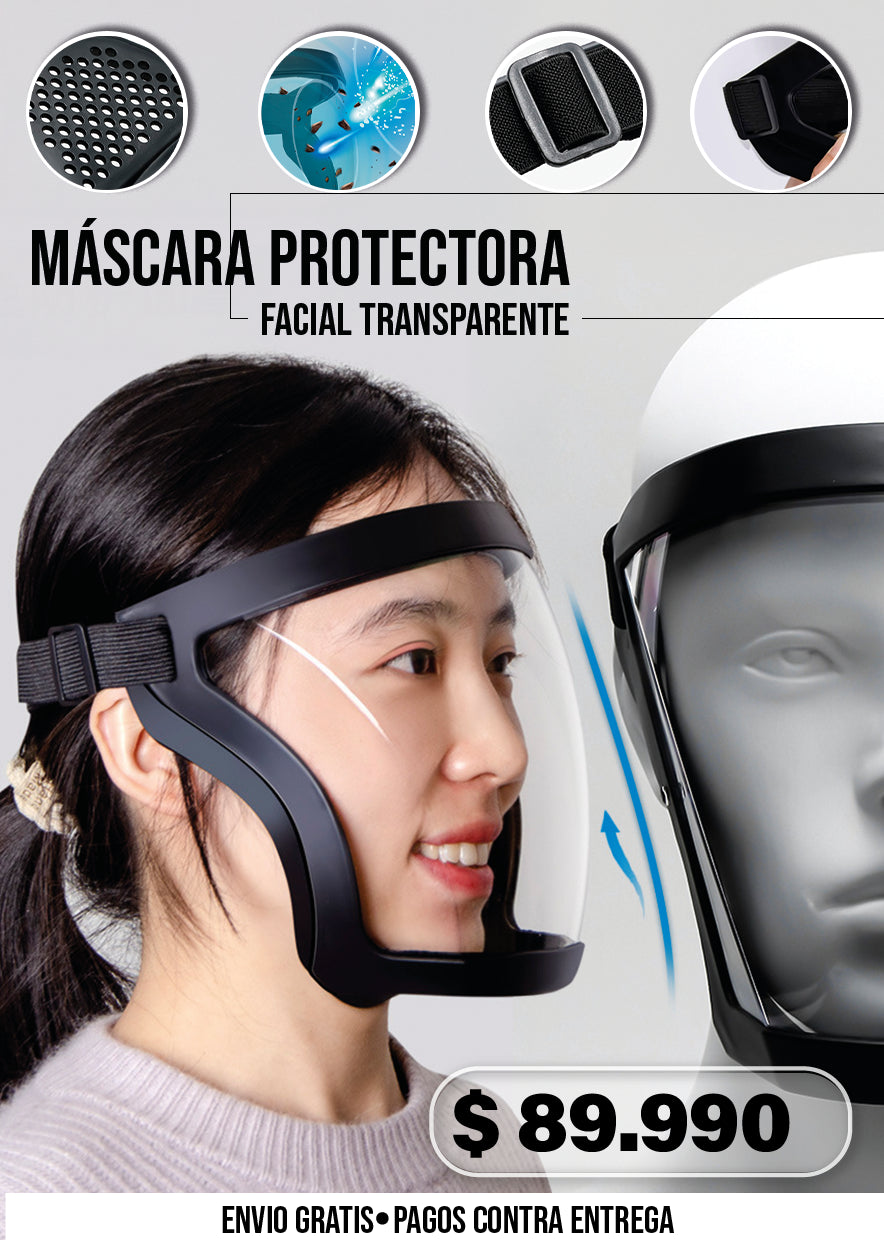 MÁSCARA PROTECTORA FACIAL TRANSPARENTE – MAGISHOP